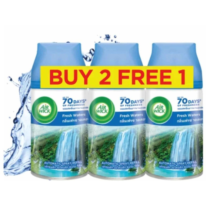 AIRWICK FRESHMATIC REFILL 6(2+1X250ML) FRESHWATER - Carton