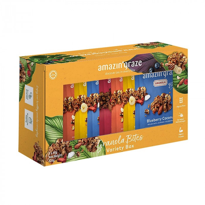 Amazin' Graze Gourmet Nut Mixes Variety Box - Case