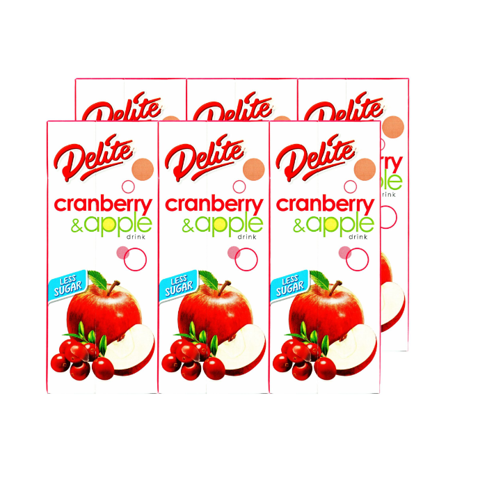 Delite Cranberry & Apple Drink - Carton