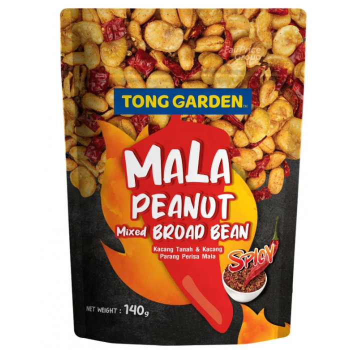 Tong Garden Mala Peanut Mixed Broad Beans - Carton