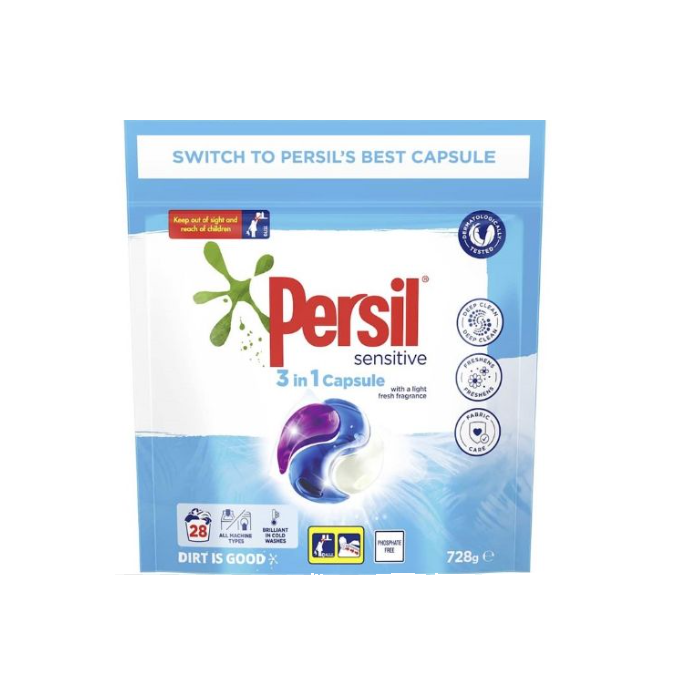 Persil 3 In 1 Caps Sensitive - Carton