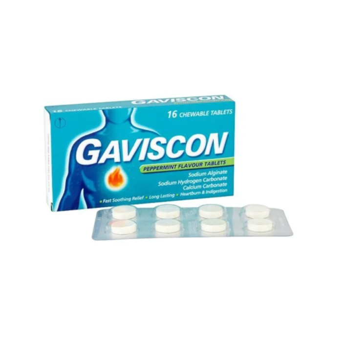 GAVISCON TAB 250MG - Carton