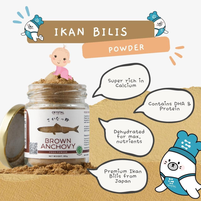 Crystal of the Sea - SFA Certified Ikan Bilis (Brown Anchovy) Powder ...