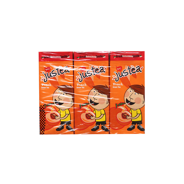 Justea Green Tea with Peach Drink - Case