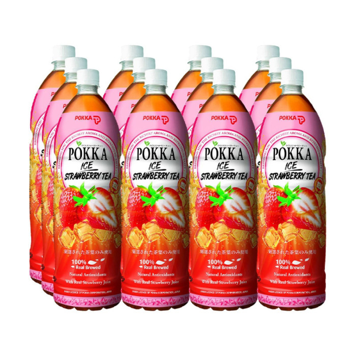 Pokka Ice Strawberry Tea Pet Bottle - Carton