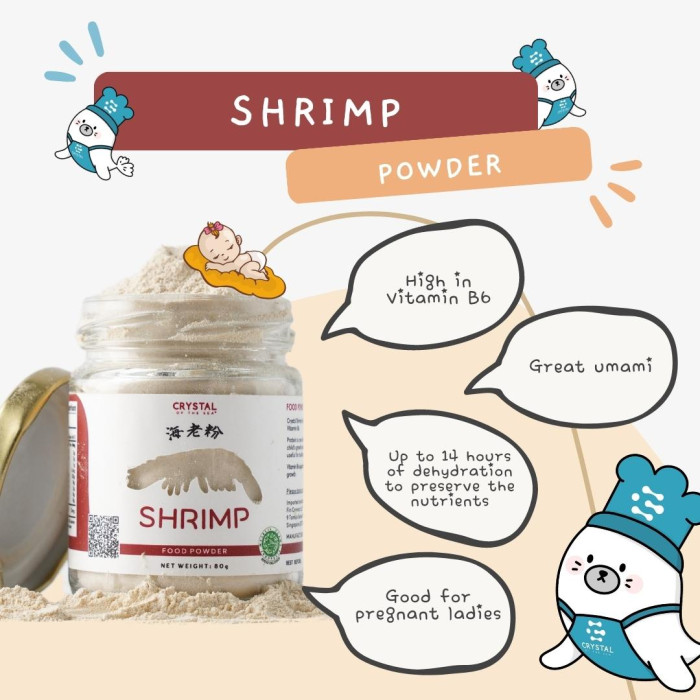 Crystal of the Sea - SFA Certified Shrimp Food Powder 80gm - Carton