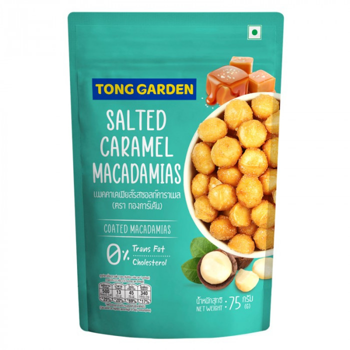 Tong Garden Nutrione Salted Caramel Macadamias - Carton