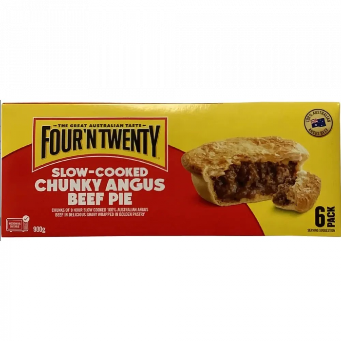 Four N Twenty Chunky Angus Beef Pie 6s - Carton