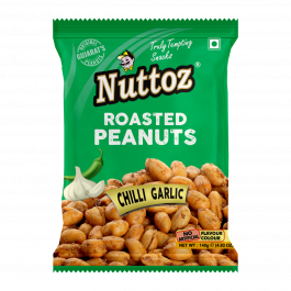 Nuttoz Roasted Peanuts - Chili Garlic - Carton