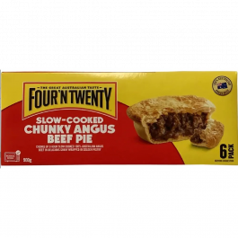 Four N Twenty Chunky Angus Beef Pie 6s - Carton