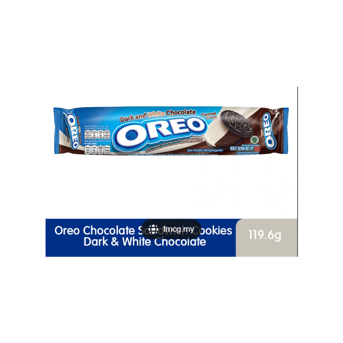 Oreo Dark & White Chocolate Cookie Sandwich Biscuit - Carton