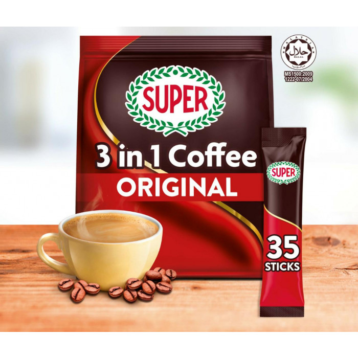 SUPER 3-IN-1 INSTANT COFFEE - REGULAR LOW FAT - Case
