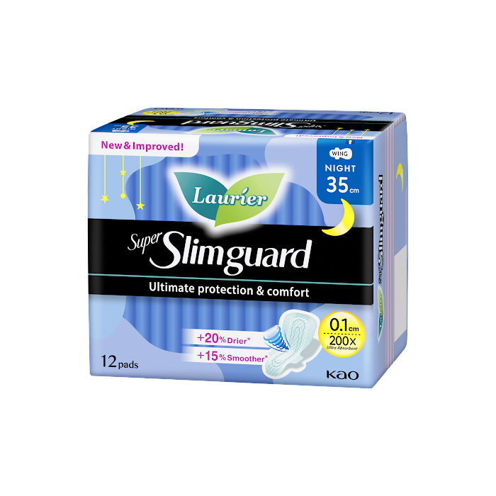 Laurier Slimguard Heavy Night Wing 35cm - Carton