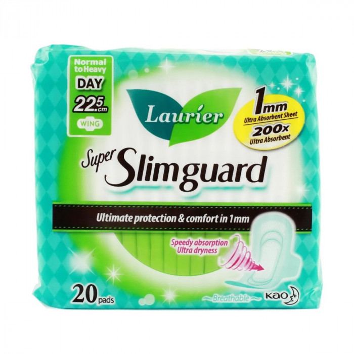 Laurier Super Slimguard Day Wing 22.5cm - Carton