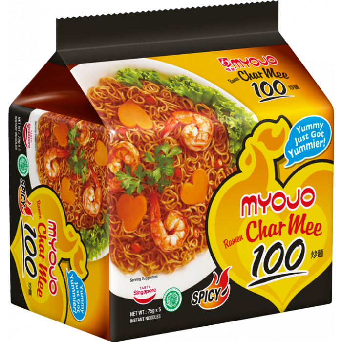 Myojo Ramen Char Mee 100 Dry Instant Noodles - Case