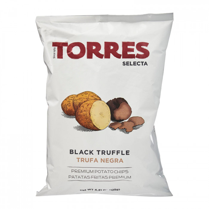 Torres Selecta Black Truffle Potato Chips - Case