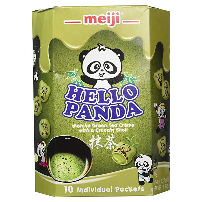 Meiji Hello Panda Matcha Creme Biscuit - Case