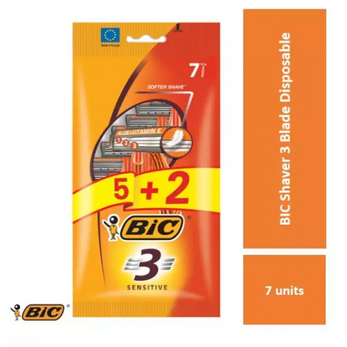 Bic 3 Pouch 5+2 Shaver - Carton