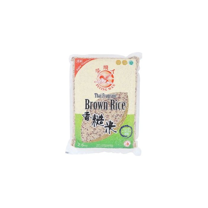 Flying Man Jasmine Brown Rice - Carton