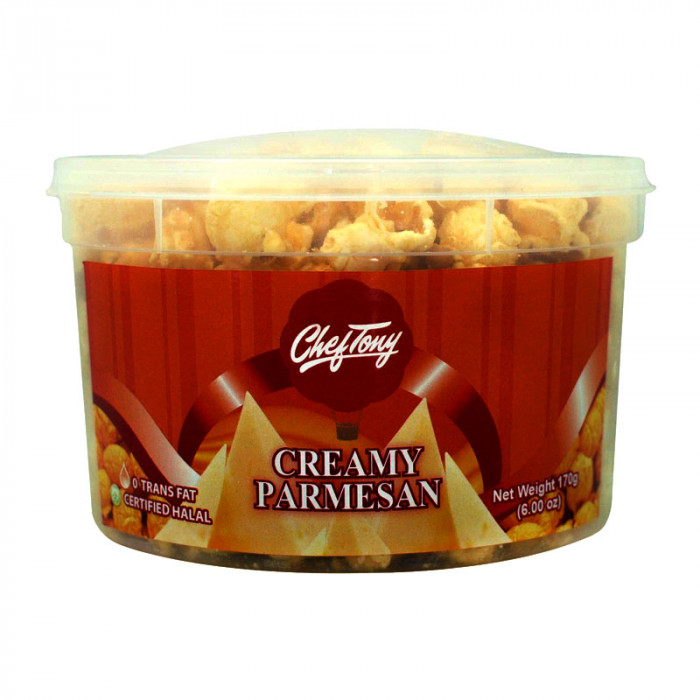 Chef Tony's Gourmet Popcorn Creamy Parmesan RegularTub - Case