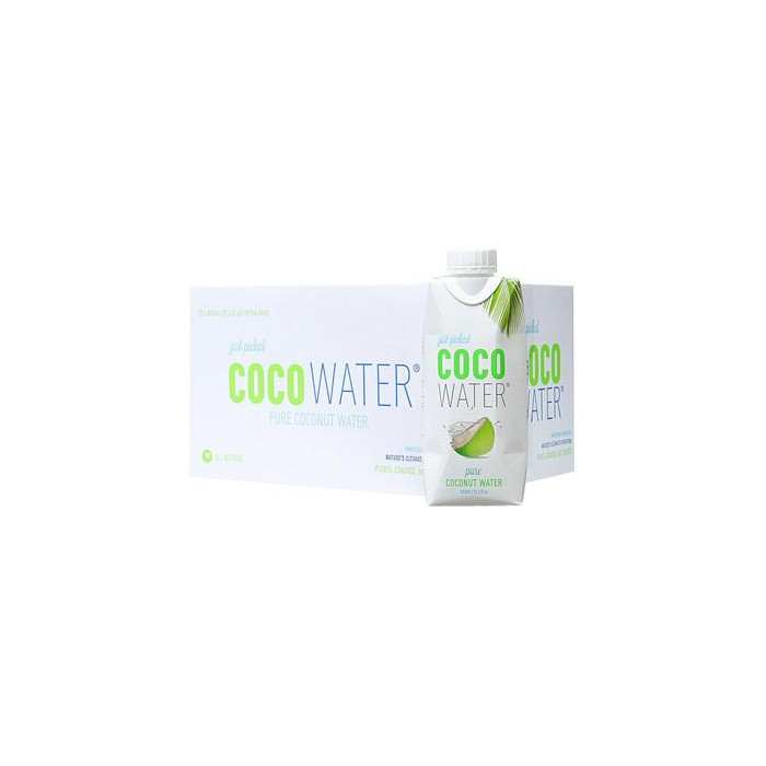 Just Picked CocoWater 100% Pure Coconut Dink - Case