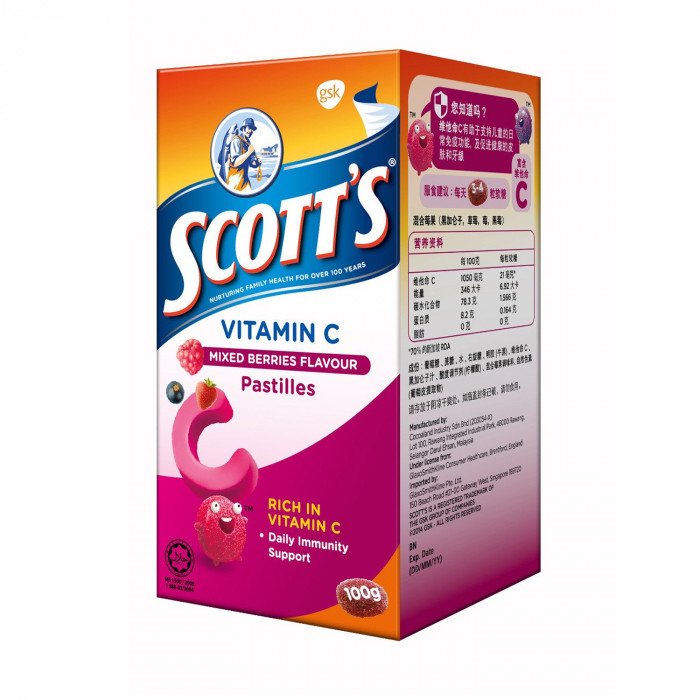 Scott's Vitamin C Mix Berries Pastilles - Case