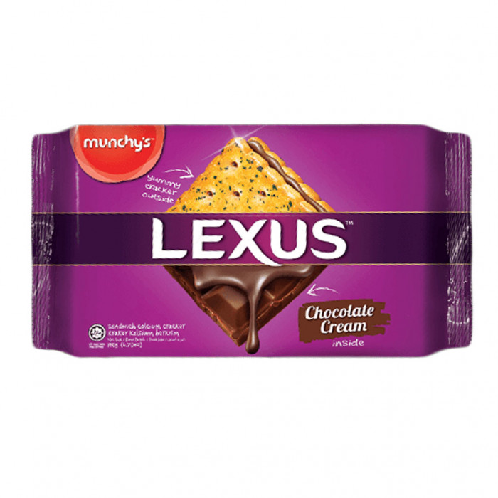 Munchy's Lexus Chocolate Cream Sandwhich 10's - Case