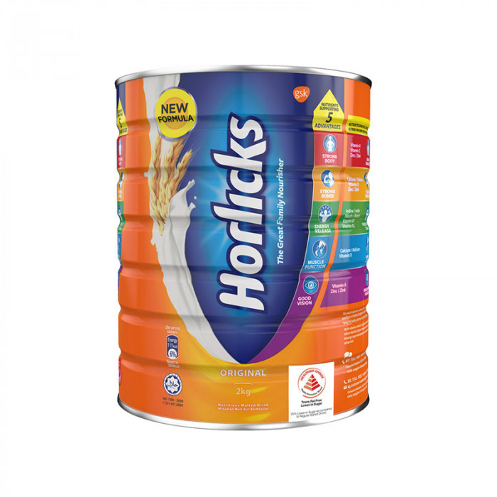 Horlicks Instant Malted Drink Powder - Case