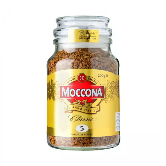 Moccona Classic Medium Roast Freeze Dried 5 Instant Coffee - Case