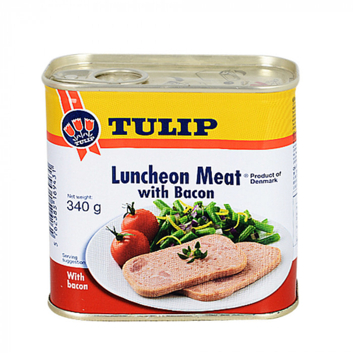 Tulip Pork Luncheon Meat with Bacon - Case