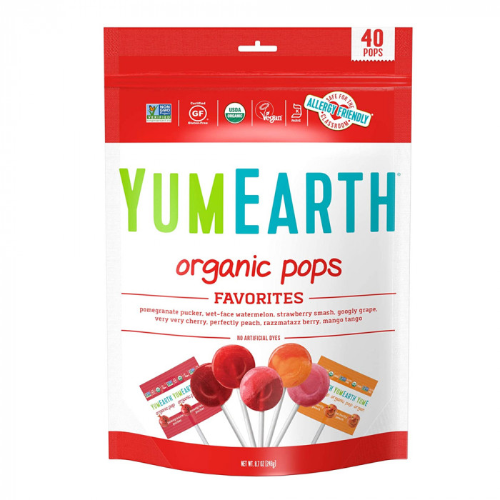 Yummy Earth Organic Assorted Lollipops - Case