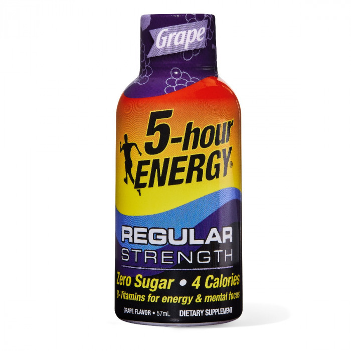 5-Hour Energy Drinks Grape Regular - Carton