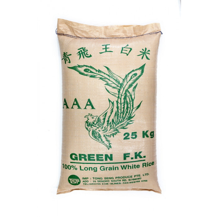 Green F.K. AAA Long Grain White Rice - Case