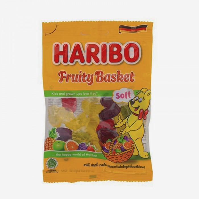 Haribo Fruity Basket Gummy Candy - Case