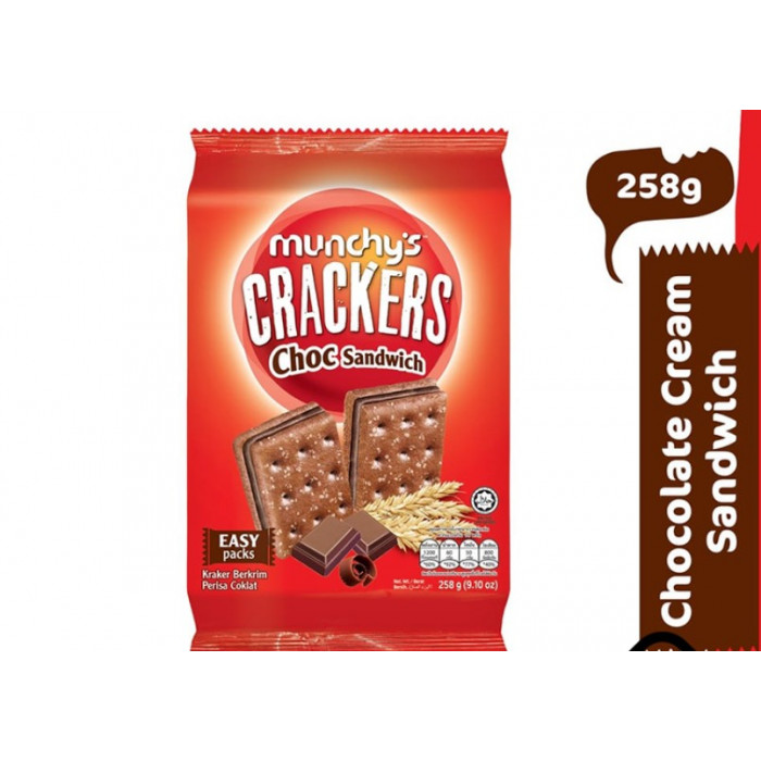 Munchy's Chocolate Flavoured Cream 6s - Carton