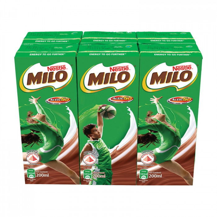 MILO UHT Chocolate Malt Packet Drink - Case
