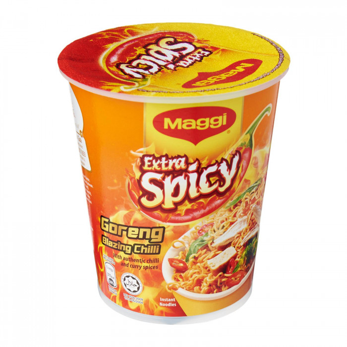 MAGGI Extra Spicy Goreng Blazing Chilli Cup Noodles - Case