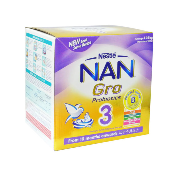 Nestle Nan Gro Stage 3 Follow Up Milk Formula - Case