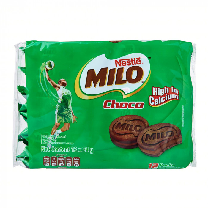 Nestle Milo Sandwich Cookies- Case