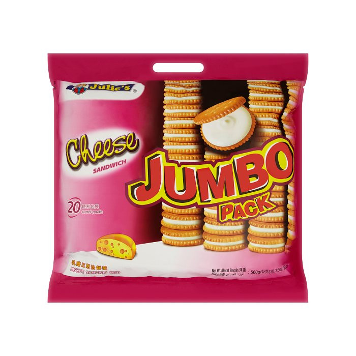 Julie's Cheese Sandwich Jumbo 560g - Case