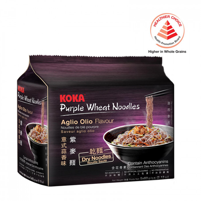 Koka Purple NO MSG Aglio Olio Flavour Instant Noodles - Case