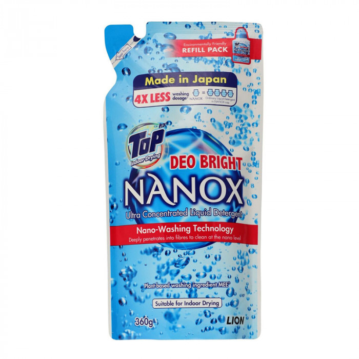 Top Nanox Ultra Concentrated Liquid Detergent Deo Bright Refill - Case