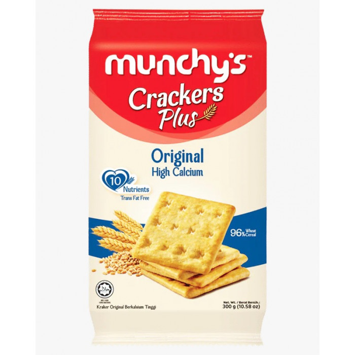 Munchy's Crackers Plus Original High Calcium 15s - Carton