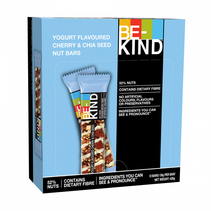BE-KIND YOGURT FLAVOURED CHERRY & CHIA SEED NUT BAR - Carton