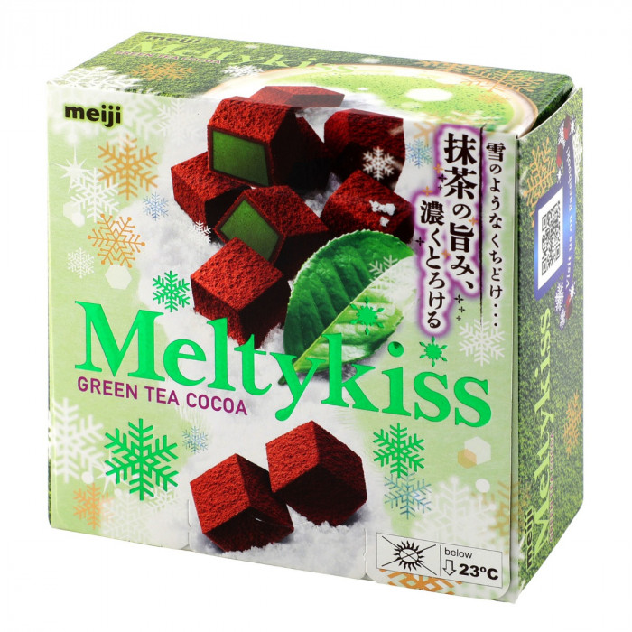 Meiji Meltykiss Green Tea Cocoa Chocolate - Case
