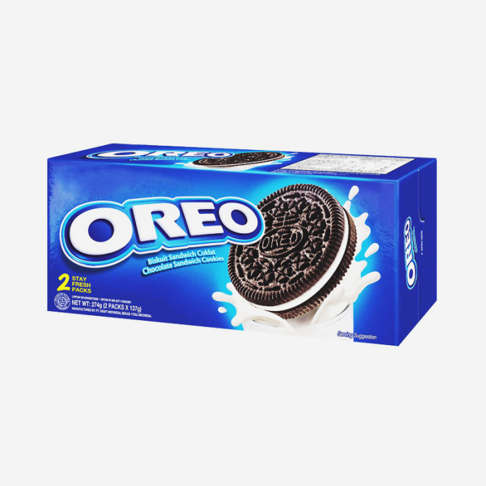 Oreo Twin Regular Cookie Sandwich Biscuit Box - Case