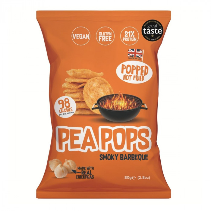 Pea Pops Smoky BBQ Snacks - Case