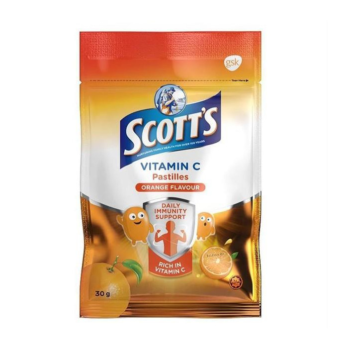 Scott's Orange Vitamin C Pastilles Zipper Bag - Case