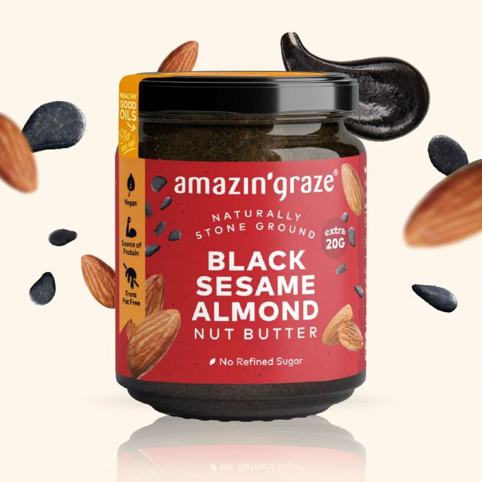 Amazin' Graze Black Sesame Almond Butter - Case
