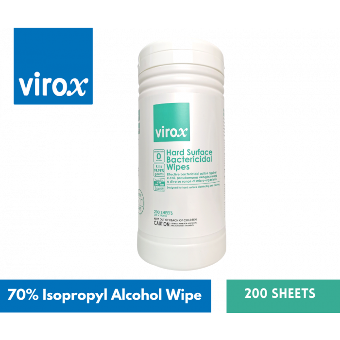 Virox 70% Isopropyl Alcohol Wipes 200S - Carton
